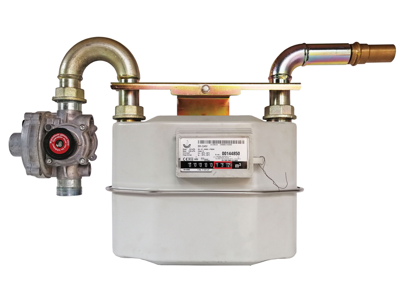 Gas meter bar G4/G6 side pointing 28mm, without fitting | Offer \ Gas ...