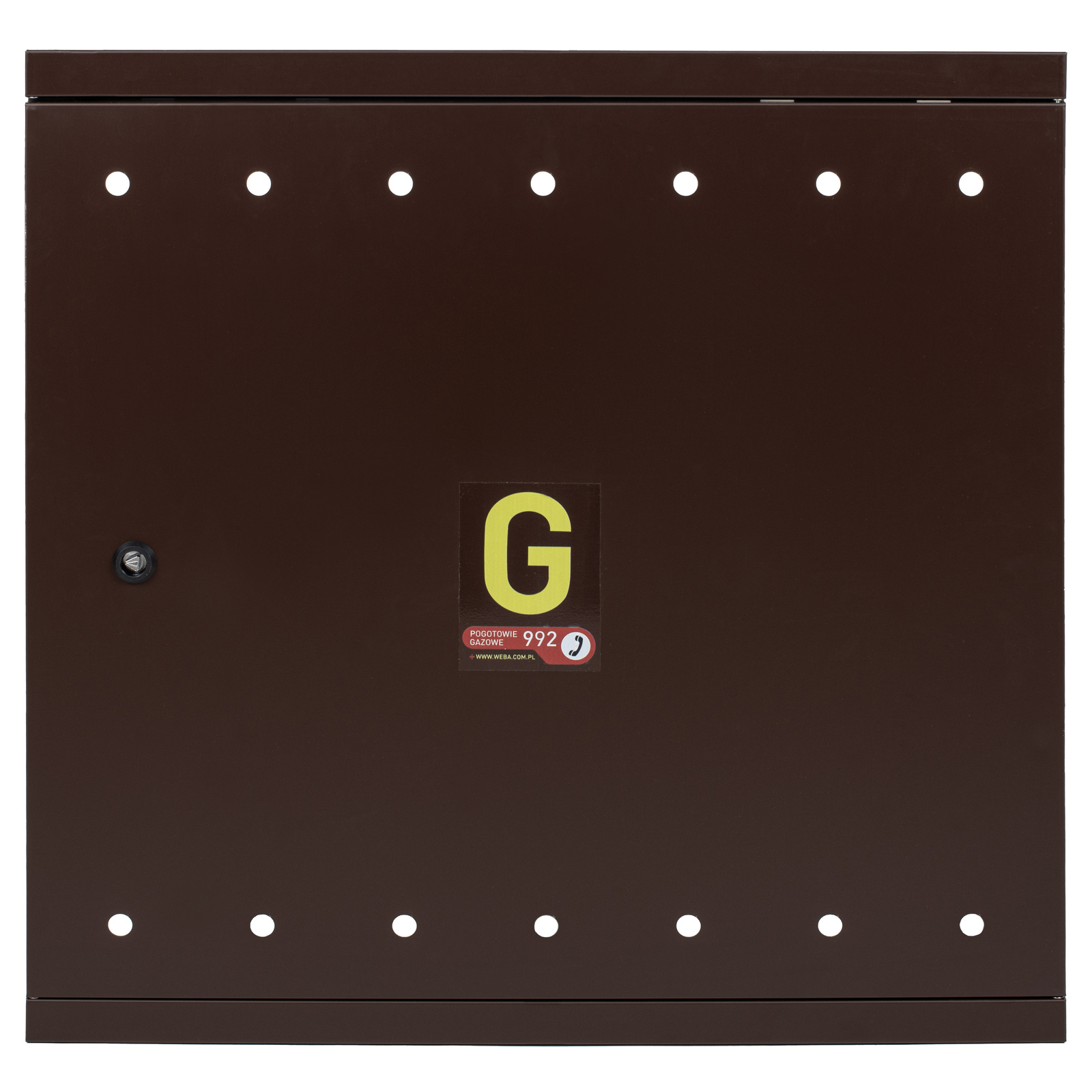 Recessed gas cabinet 600x600 metal - brown Recessed \ Metal \ RAL8017 ...